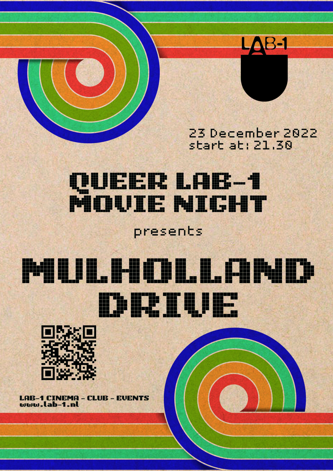 Queer LAB-1 Movie Night: Mulholland Drive (4K) - Lab-1